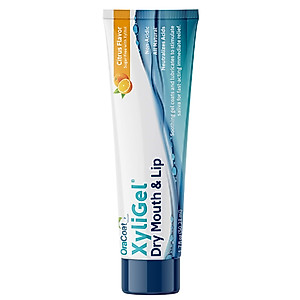 OraCoat XyliGel, Soothing Dry Mouth & Lip Moisturizing Relief Gel, 1.7 Fl Oz, 1 Pack, Citrus with Xylitol, Sugar Free Dry Mouth Gel, Helps Stimulate Saliva, Non-Acidic, Daytime & Night Time Use