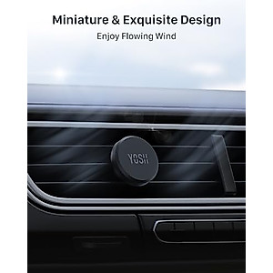 YOSH Magnetic Car Phone Mount Universal Phone Holder for Car Air Vent Cell Phone Car Cradle Compatible with iPhone 11 Pro Max XS XR X 8 7 6 Samsung S21 S20 S10 A71 Edge Note Pixel GPS etc