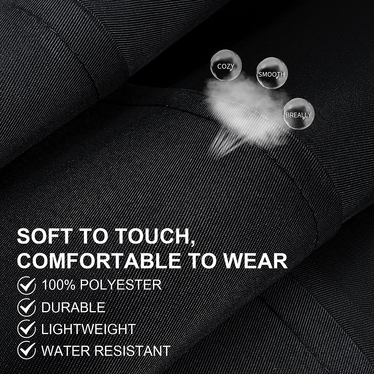 Yiclick 2 Pack Server Waitress Aprons, Waitress Accessories for women men, Black Apron for Server Waist Waiter, Apron with Pockets Waterproof