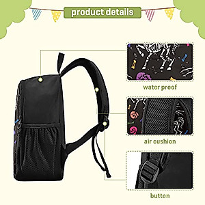 KFBE Unicorn Skull Skeleton Kids Backpack Preschool Toddler Bookbag for Girls Boys Kindergarten School Bags S 20812814
