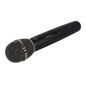 Rockville RWM-4US Quad Wireless UHF 4 Microphone System w/Adjustable Frequency, Black