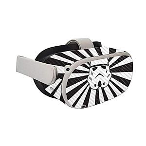 MightySkins Carbon Fiber Skin Compatible with Oculus Quest 2 - Star Rays | Protective, Durable Textured Carbon Fiber Finish | Easy to Apply, Remove, and Change Styles | Made in The USA