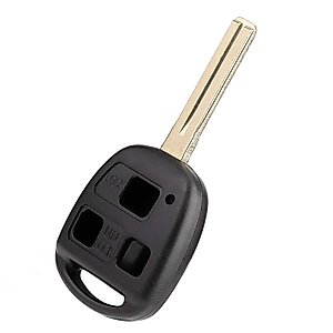 Aramox Car Key Case Black Shell Case for Lexus IS200 GS300 LS200 RX300 Remote Control Keys 3 Buttons.