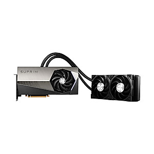 MSI SUPRIM Liquid X GeForce RTX 4090 Liquid Cool Graphics Card (PCIe 4.0, 24GB 384Bit GDRR6X, HDMI 2.1a, DP 1.4a, TORX Fan 5.0), w/Anti-Sag RGB Holder, HDMI 2.1 Cable