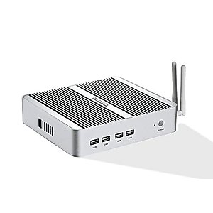 KINGDEL Fanless Mini PC, Powerful Mini Desktop Computer, Intel i5 8th Gen. 4 Cores CPU, 16GB DDR4 RAM, 250GB SSD, 4096x2304, HD Port, LAN, VGA, 4xUSB 3.0, W-11 Pro