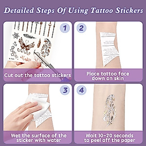 Temporary Tattoo Pen Tattoo Markers Tattoo Kit Face Paint with 15 Tattoo Pens 5 Tattoo Stencils and 2 Tattoos Stickers Gifts for Teenage Girls Boys Adults Easter Halloween Christmas Gifts