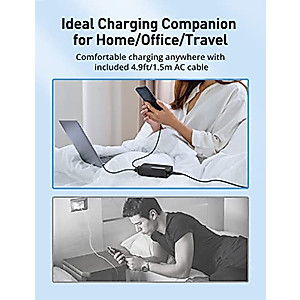 USB Charger Block, Evatronic 60W 12A 6-Port USB Charging Station Desktop USB Charging Hub with Multiple Port Compatible with iPhone 14 13 12 Pro Max Mini 11 X SE iPad Pro Air Galaxy S21 Tablet Black