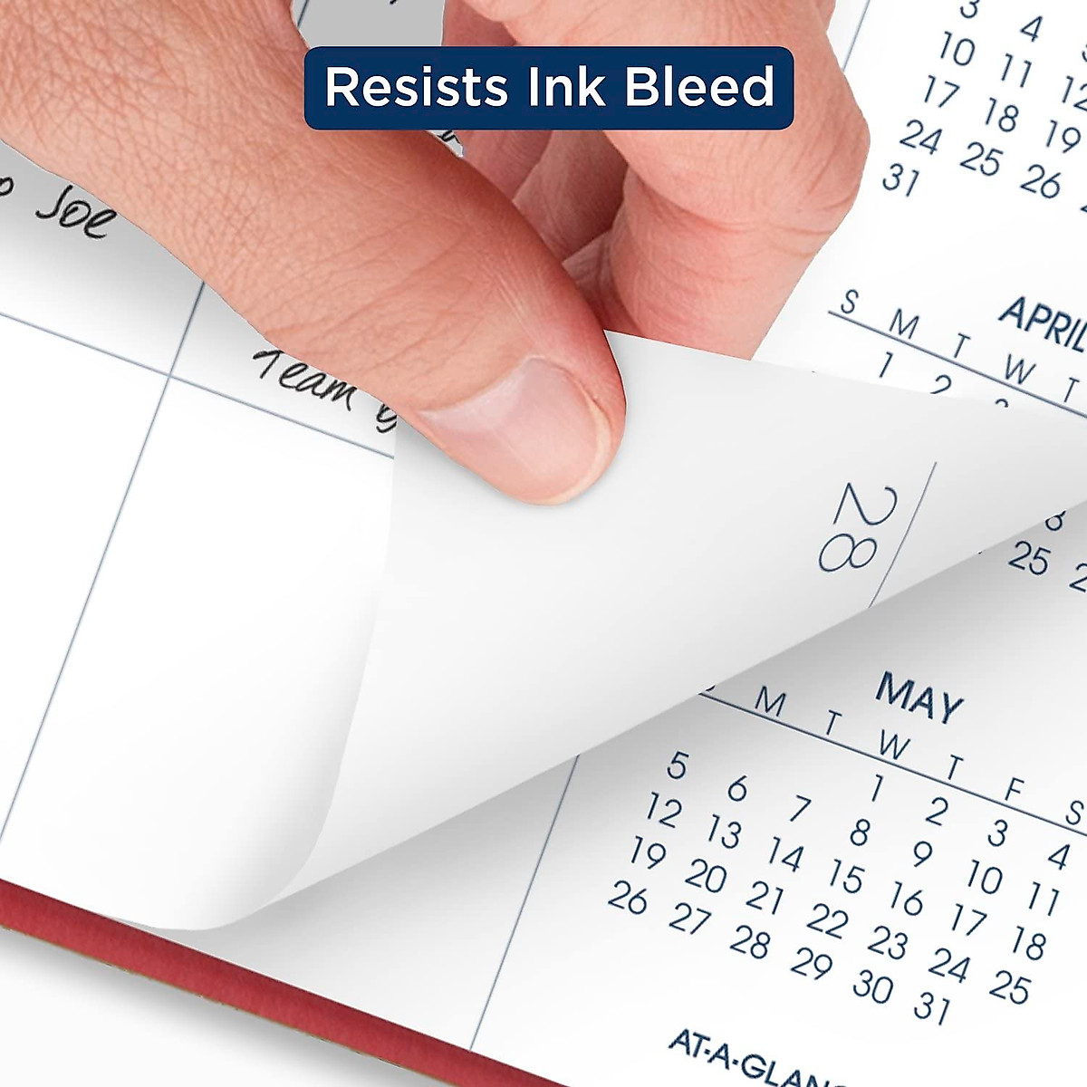 AT-A-GLANCE Fashion 2024 Monthly Planner, 9" x 11", Large, Red (702501324)