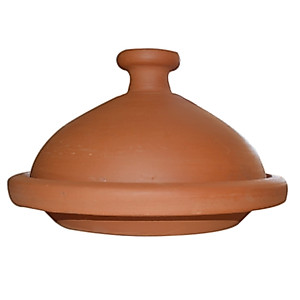 Moroccan X-Large Lead Free Cooking Tagine None Glazed 13 Inches in diameter Authentic Food
