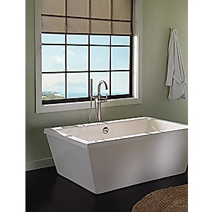 Delta Faucet Trinsic Floor-Mount Freestanding Tub Filler with Hand Held Shower, Stainless T4759-SSFL (Valve Not Included)