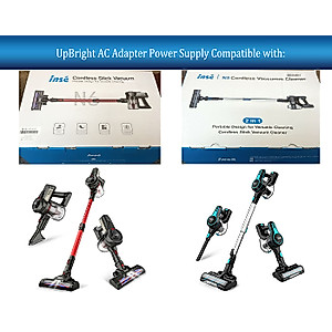 UpBright 27V AC/DC Adapter Compatible with inse N6 N6S N5 N5S V70 N6-1 US N6-2 N500 N550 N560 N570 N600 N660 N670 N650 22.2V 2.2Ah Li-ion Battery Stick Cordless Vacuum Cleaner 26.5V 500mA Power Supply