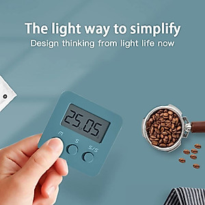 Digital Kitchen Timer, Large Font, Loud Alarm Reminder Pocket Timer for Study, Cooking, Work Out, Gaming, Bathing Blue Single