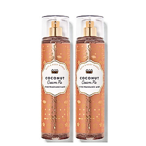 Bath & Body Works Fine Fragrance Body Mist Gift Set 8 oz Pack Lot of 2 (Coconut Cream Pie)