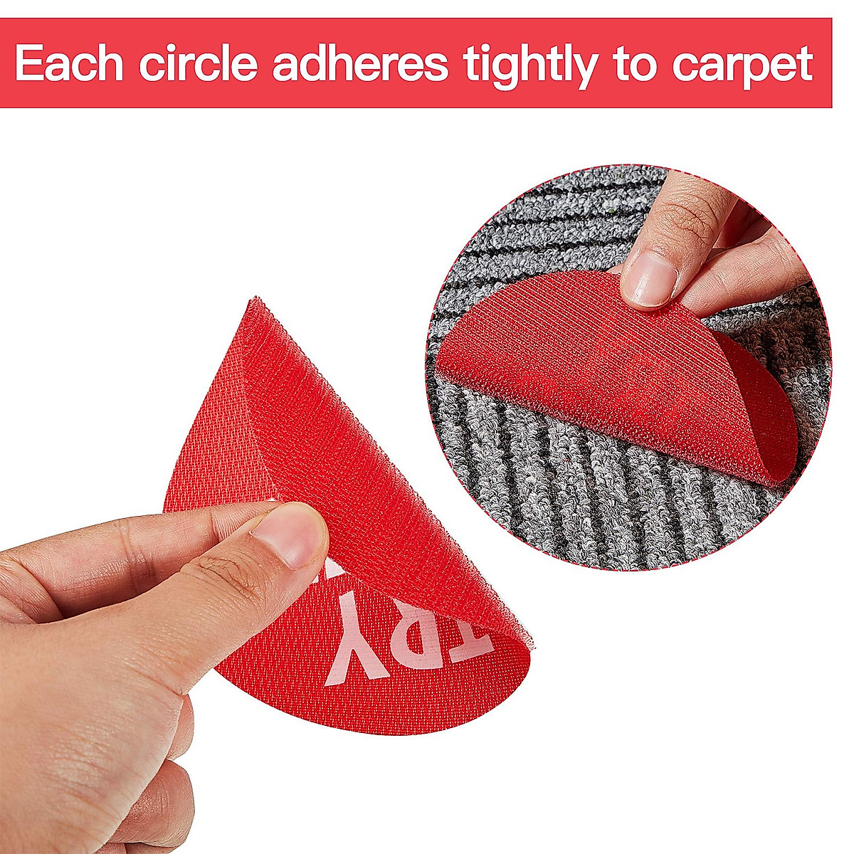 Mudder 24 Pieces 4 Inches Positive Sayings Carpet Markers Classroom Sitting Carpet Markers for Teacher Student
