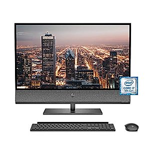 HP Envy 32 All-in-One Computer, 9th Gen Intel Core i7-9700 Processor, 4K UHD Monitor, NVIDIA GeForce GTX 1650 Graphics (4 GB), 16 GB RAM, 1 TB SSD, Windows 10 (32-a0010, Nightfall Black)