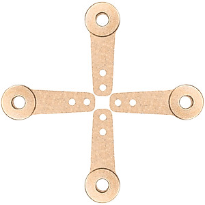 Vgoohobby 4PCS Aluminum RC Airplane Steering Servo Arm Horn Rocker Arms for RC Quadcopter Fixed Wing Parts (4mm)