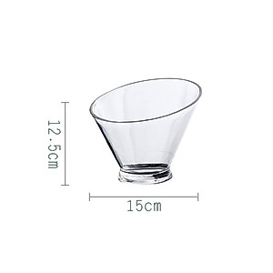 Acrylic Mixing and Serving Bowls:Cabilock Plastic Candy Bowls Small Beer Bottle Drink Cooler for Weddings, Buffet, Offices