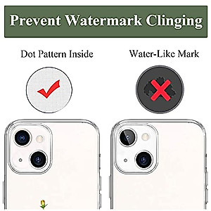 Unov Case Compatible with iPhone 13 Case Clear with Design Embossed Floral Pattern Soft TPU Bumper Slim Protective 6.1 Inch (Flower Bouquet)