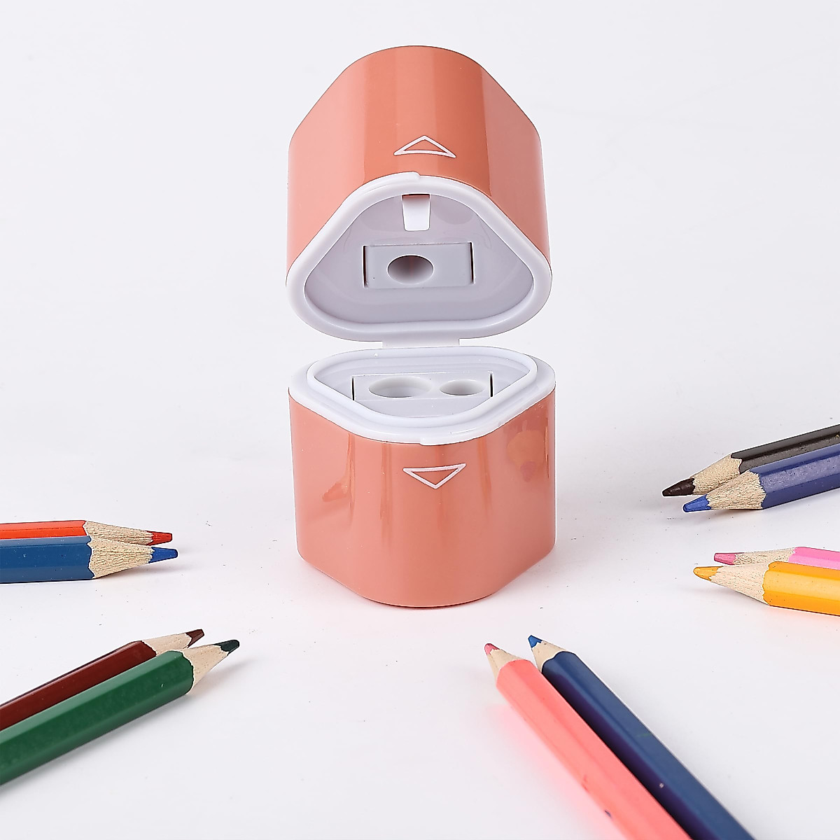 Mr. Pen- Pencil Sharpener for Colored Pencils, 3 Pack, 3 Hole, Pencil Sharpeners Manual, Handheld Pencil Sharpener, Pencil Sharpeners Handheld, Crayon Sharpener, Colored Pencil Sharpener