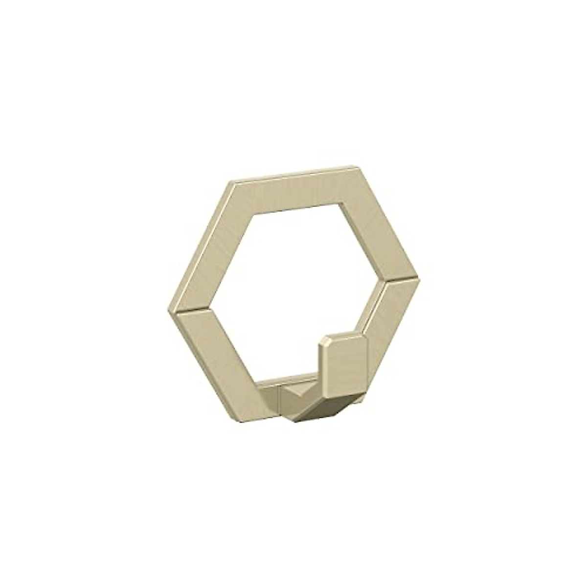 Amerock HBX37015BBZ | Prismo Single Prong Decorative Wall Hook | Golden Champagne Hook for Coats, Hats, Backpacks, Bags | Hooks for Bathroom, Bedroom, Closet, Entryway, Laundry Room, Office