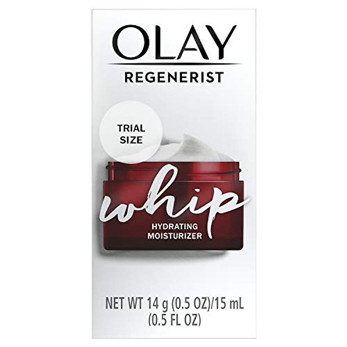 Olay Regenerist Whip Hydrating Moisturizer Trial Size 0.5 Oz
