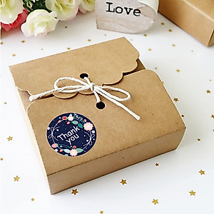 Hohamn Luminous Thank You Stickers Roll - 1.5 Inch 500PCS Glow in Dark Thank You Stickers for Bubble Mailers Packaging Wedding Baby Shower Birthday