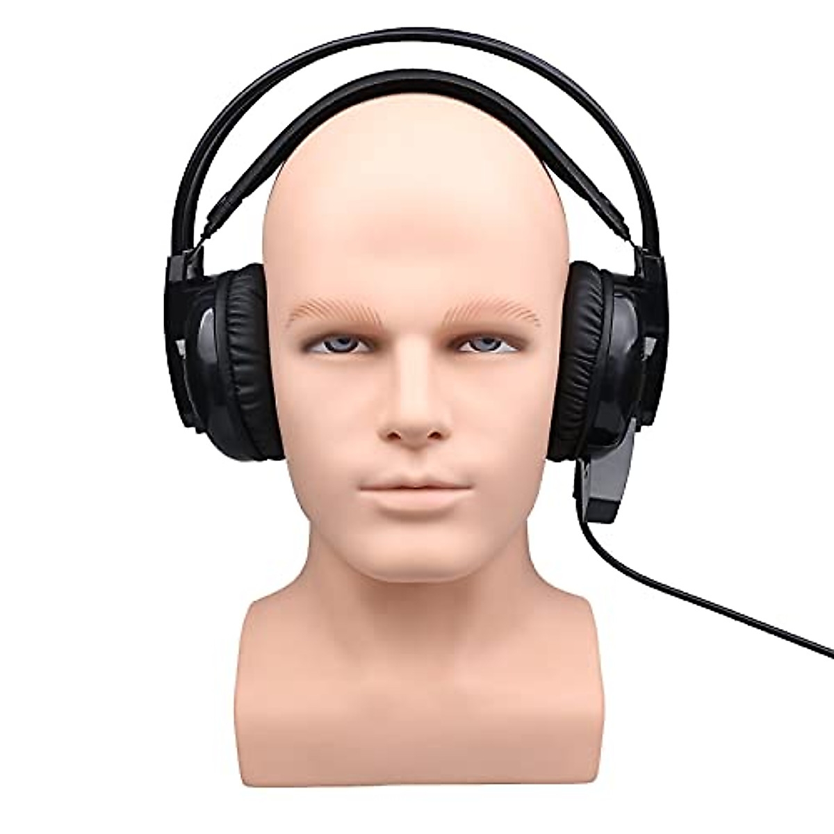 MEAHUS Mannequin Heads For Wigs Male Mannequin Head For Mask Display Foam Man Mannequin Head For Wigs ,Hats ,Headphones