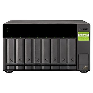 QNAP TL-D800C 8 Bay Desktop JBOD Storage Enclosure with USB 3.2 Gen 2 Type-C Connectivity