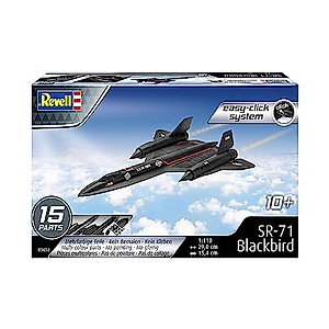 Revell Easy-Click 03652 Lockheed SR-71 1:110 Scale Unbuilt/Pre-Coloured/Click-Together (Non-Glue) Plastic Model Kit