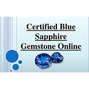 LMDPRAJAPATIS Natural Certified 7.50 Carat Original Unheated Untreatet Blue Sapphire (Neelam) 925 Sterling silver Ring Octagon Shape For Men & Women's