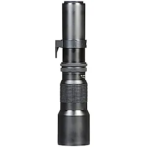 Canon EOS 90D DSLR Camera w/EF-S 18-55mm f/4-5.6 is STM Lens + EF-S 55-250mm f/4-5.6 is STM Lens + 500mm f/8 Focus Lens + 2X 64GB Memory + Case + Filters + Tripod + More (35pc Bundle)