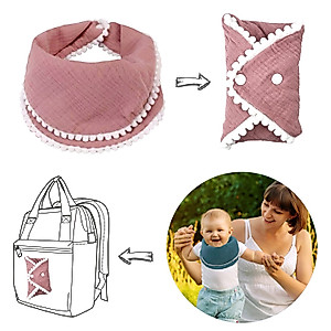 Muslin Baby Bibs Drool Bibs for Boys Girls Adjustable Multi-Use Scarf Bibs Super Absorbent& Soft Drooling Bibs Breathable Organic Cotton Baby Bibs Set for Teething and Drooling 8 Pack