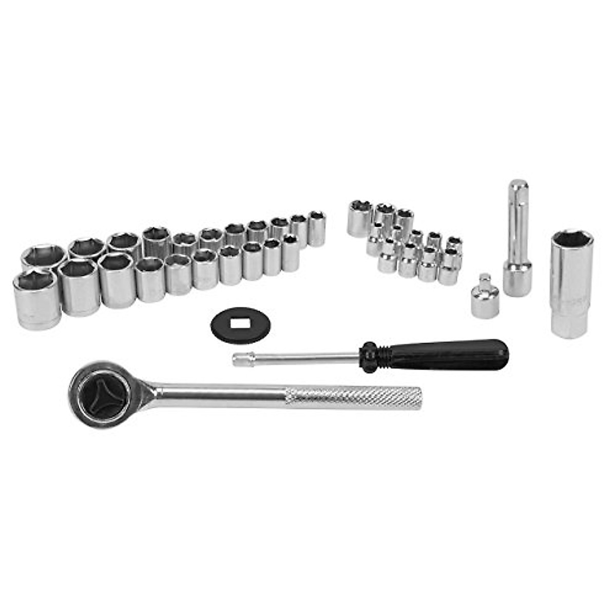 Performance Tool W1173 SAE/Metric 40-Piece SAE and Metric Socket Set, 1/4-Inch & 3/8-Inch Drive