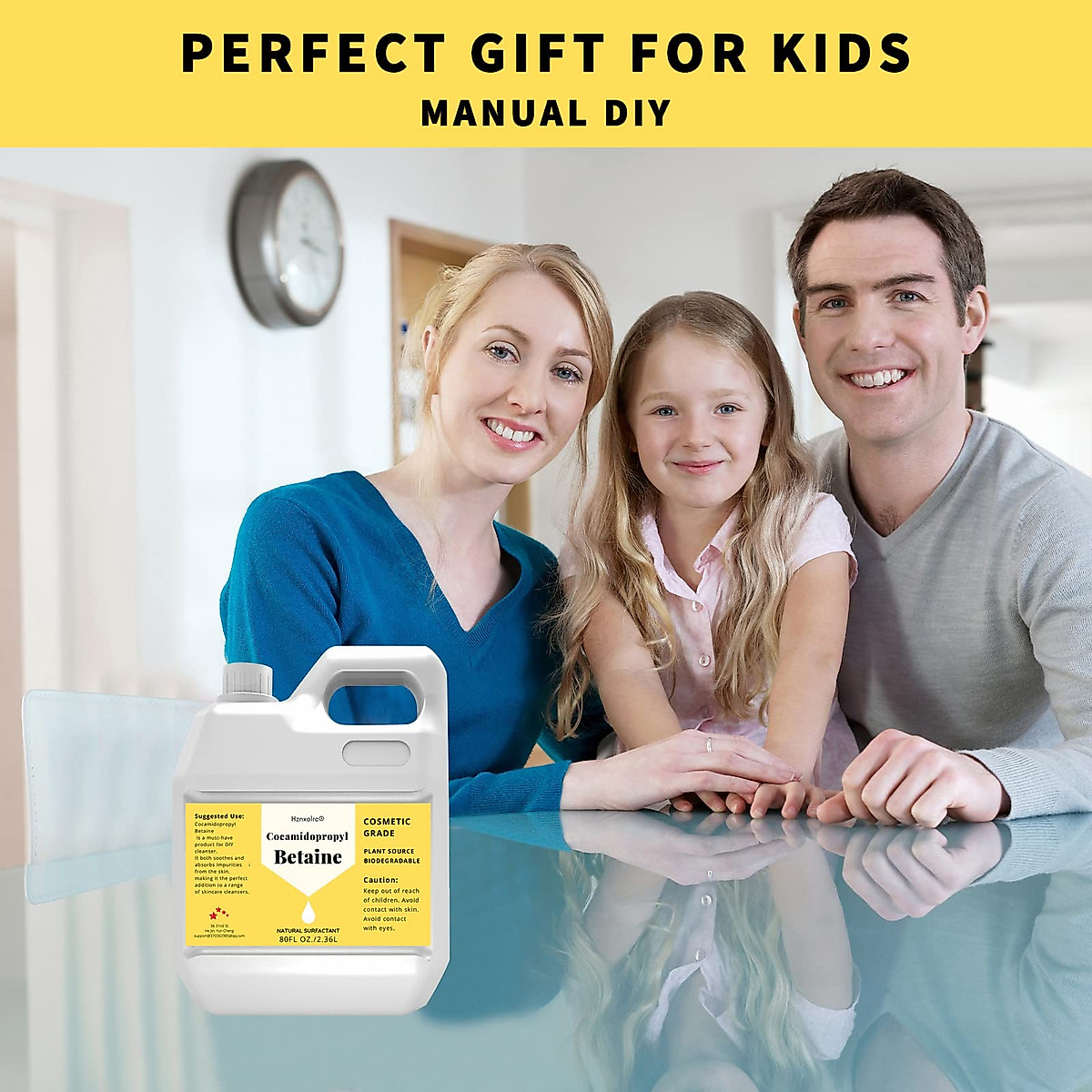 Hznxolrc 80 fl oz Pure Cocamidopropyl Betaine Natural Surfactant, Premium Coco Betaine Liquid, Cosmetics Grade