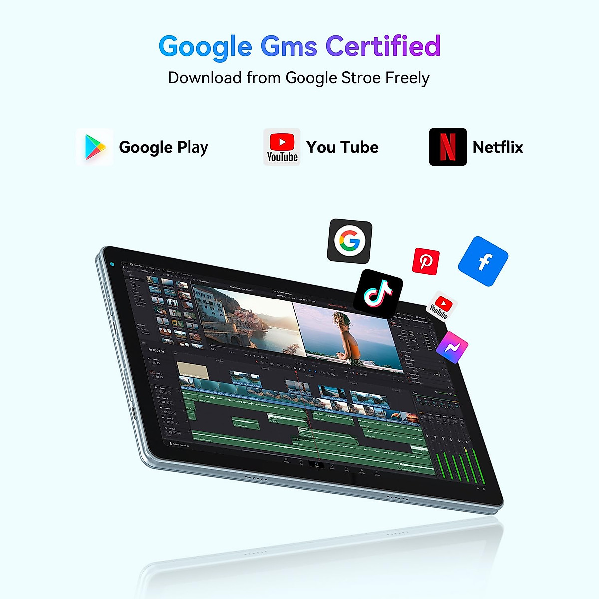 OLEXEX Tablet 10.4 inch Android 11 6000mAh 1332 * 800 HD CTP 2GB ROM Quad Core RAM 32 GB WiF Bluetooth GMS Certified Tablets (Gray)