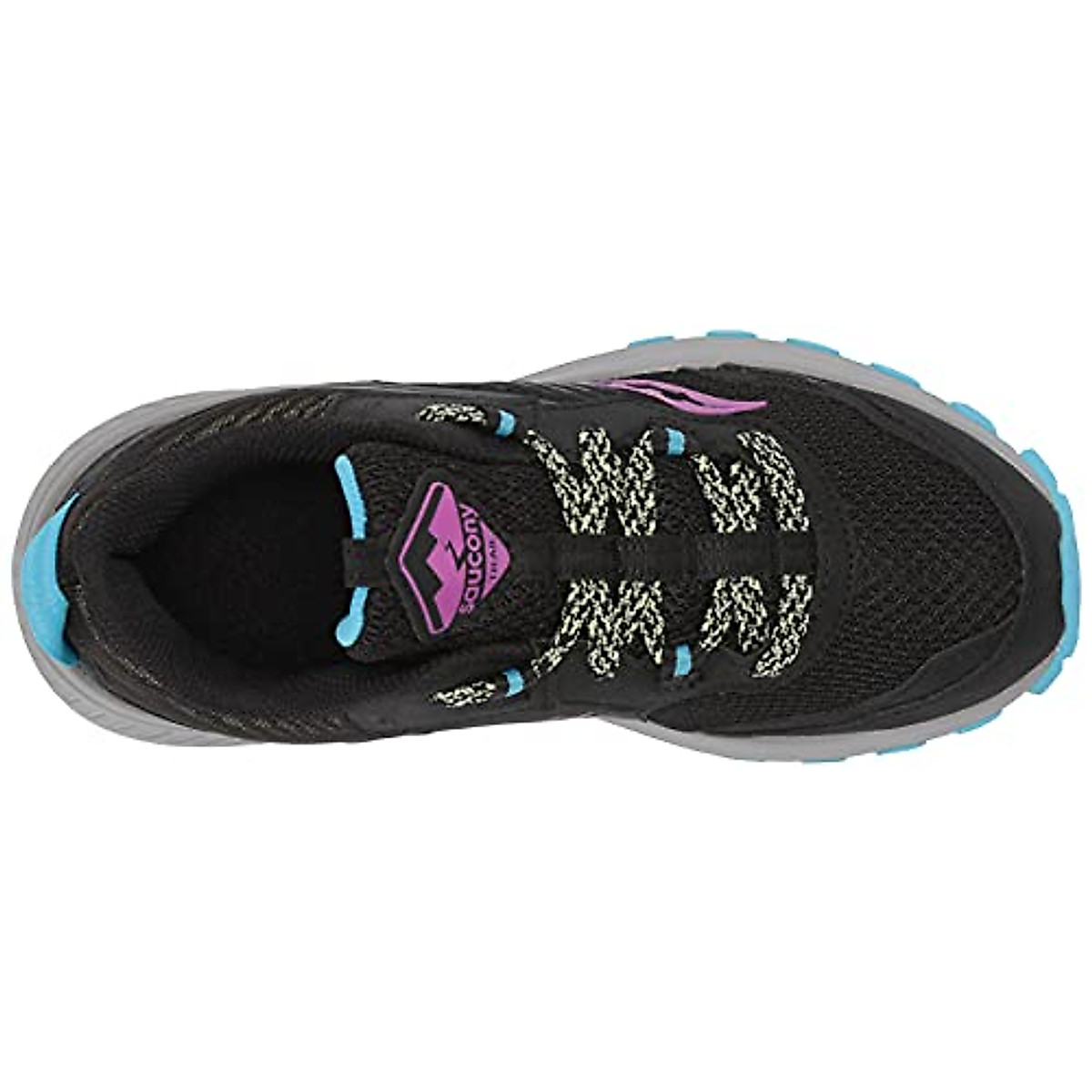 Saucony Women's Excursion TR15 Trail Running Shoe, Black/raz/Lime, 10
