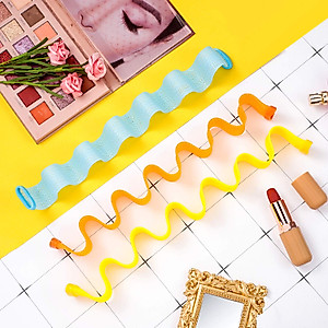 30 Pieces Wave Spiral Curlers Kit, No Heat Rollers with Hooks for Long Hair Styling - All Hairstyles (50 cm/ 19.68 Inch)