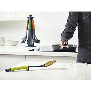 Joseph Joseph Elevate Carousel Nylon Kitchen Utensil Set with Rotating Storage Stand, 6-Piece, Rainbow