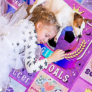 Soccer Gifts for Girls Gifts for Soccer Players Girls Soccer Blanket for Girls, Teen Girls Soccer Gifts, Soccer Lovers Gifts, Soccer Team Gifts 40"X50" Blanket, Christmas, Holiday, Thanksgiving Gifts