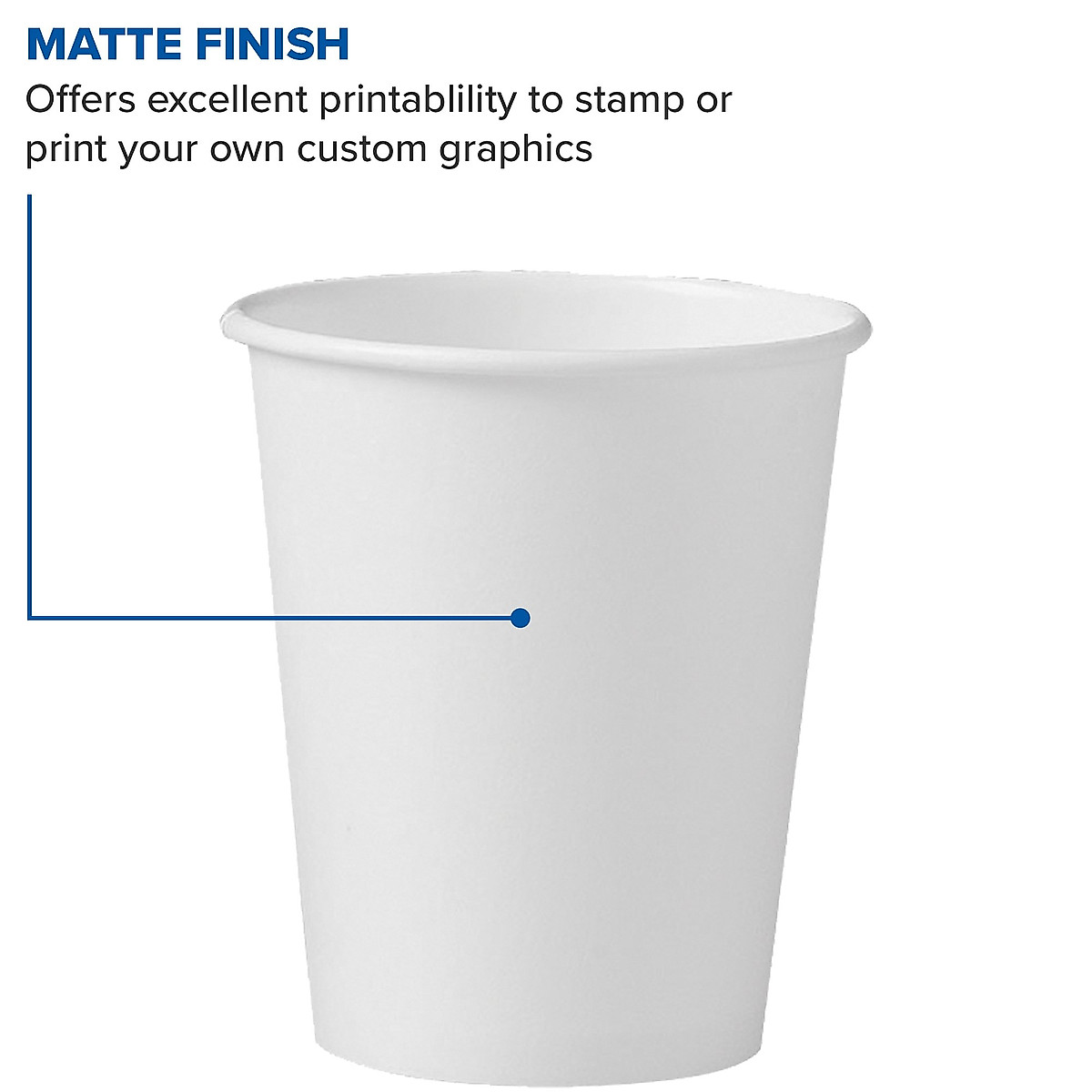 Solo 370W-2050 10 oz White SSP Paper Hot Cup (Case of 1000)