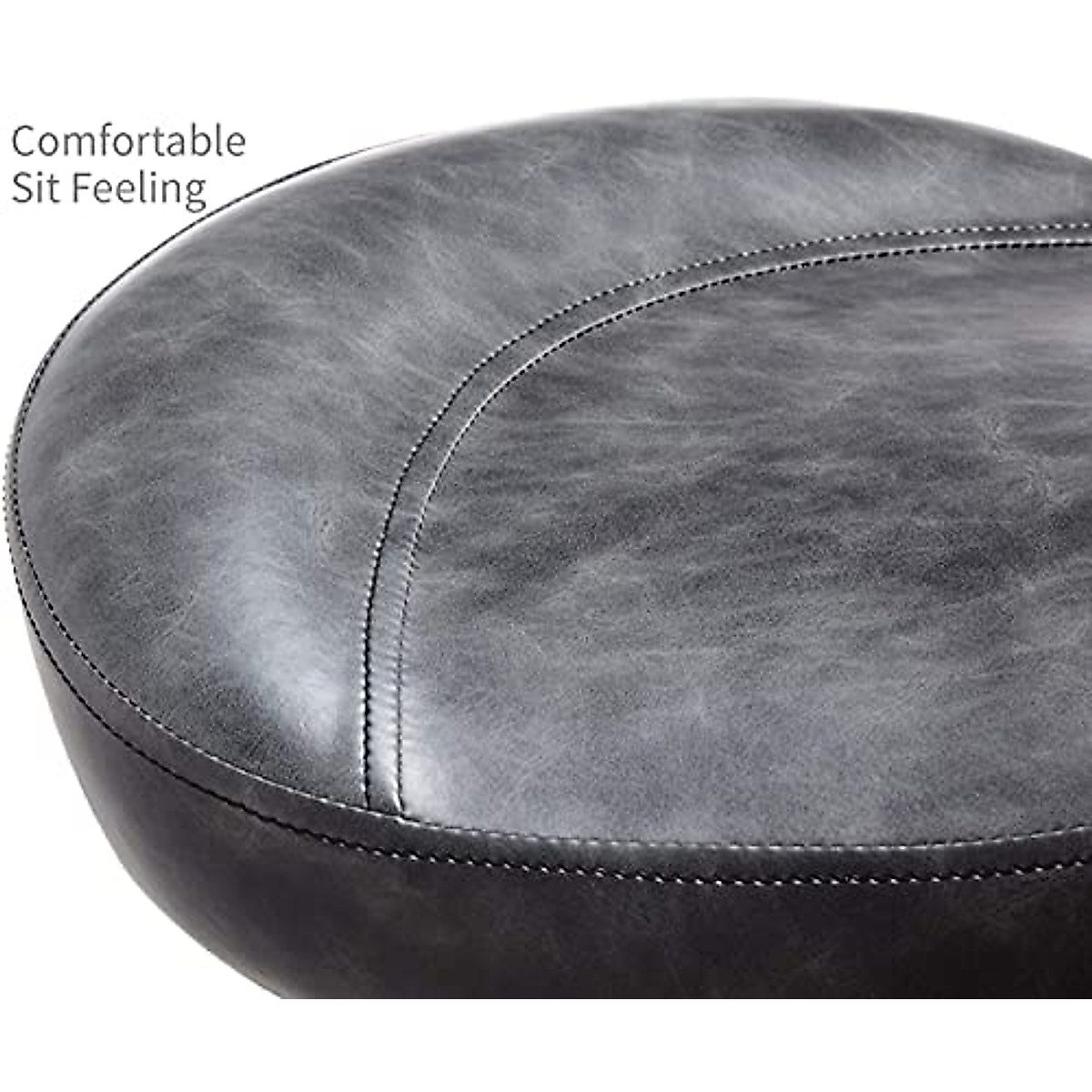 Rolling Swivel Stool Cosmetic Stool 360° Rotate Height Adjustable Salon Massage Spa Chair Hydraulic Rolling Faux Leather Saddle Stool for Massage Spa Salon Hair Beauty Manicure Tattoo Treatment Office