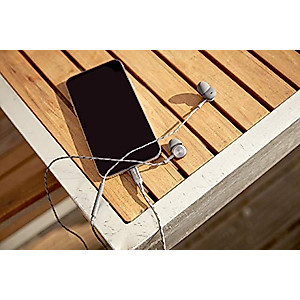 BoomPods Digibuds USB-C Headphones - Best in-Ear Digital Earbuds with USBC Type Connector, Fabric Braided Cable, Sweatproof, Wired Inline Controls for Seamless Entertainment (Graphite)