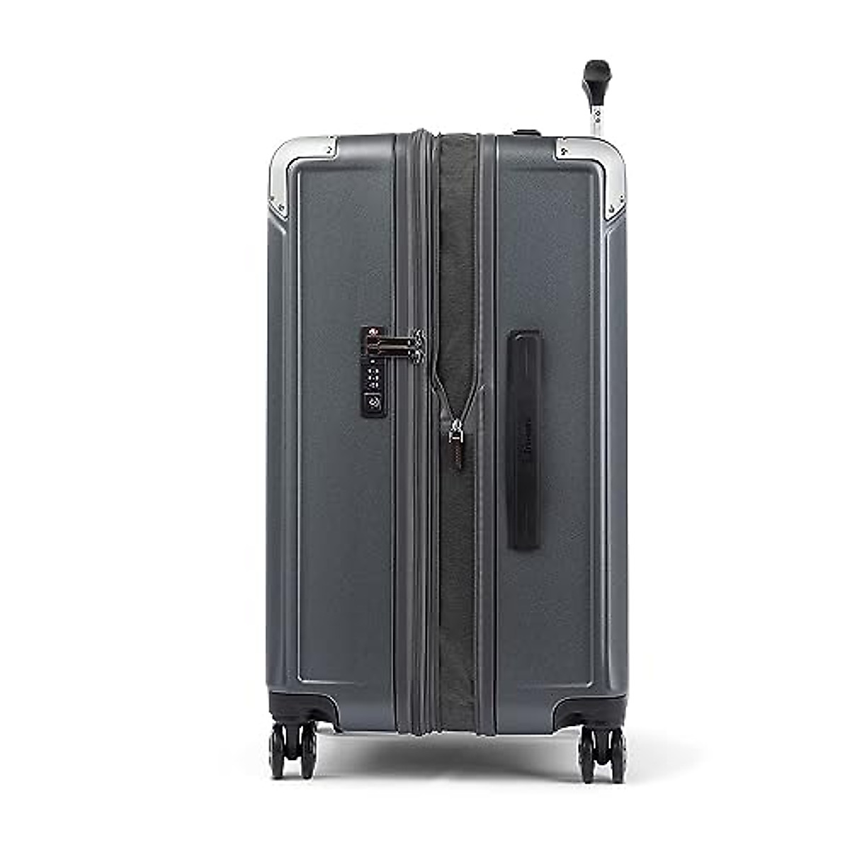 Travelpro Platinum Elite Hardside Expandable Spinner Wheel Luggage TSA Lock Hard Shell Polycarbonate Suitcase, Vintage Grey, Checked Medium 25-Inch