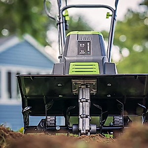 Earthwise Power Tools by ALM TC70018EW 14-Amp 18-Inch Electric Garden Tiller Cultivator, Fixed Tines, Black