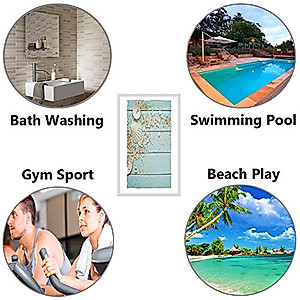 SUABO Seashells Hand Towel Dish Towels Cotton Face Towel 30x15 inch Gym Yoga Towels for Bath Decor