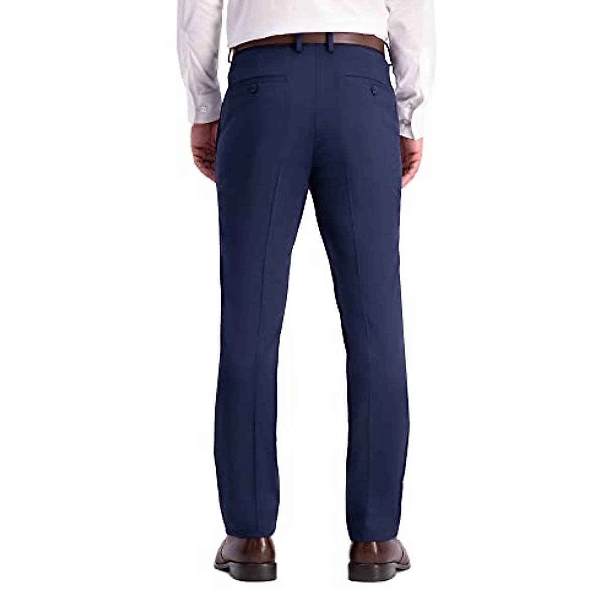 Kenneth Cole REACTION mens Shadow Check Stretch Slim Fit Dress Pants, Blue, 32W x 32L US