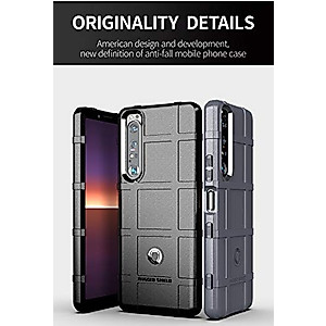 Ysnzaq Military Grade Durable Rugged Phone Case for Sony Xperia 1 III 6.5", Ultra Slim Soft TPU Shockproof Camera Protective Phone Cover for Sony Xperia 1 III HD Black