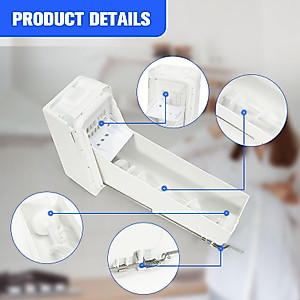 loosoo DA97-14474C Refrigerator Ice Container Bucket Tray Assembly DA97-14474A Compatible with Samsung Ice Maker Bin Parts RF25H/RF263/RF265/RF26J/RF28H/RF28J/RF28K/RF28M/RF28N/RF30H/RF30K/RF31F/RF32F