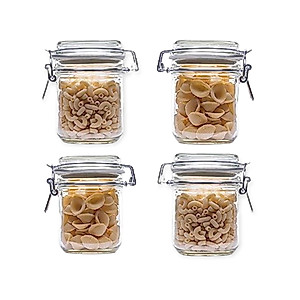 Jartastix 12oz Swing Top Jar Made in Germany - 4 Pack | Versatile Storage Solution for Preserving, Organizing, and Showcasing | Ideal for Fermenting, Storing Spices, Homemade Jams, and More