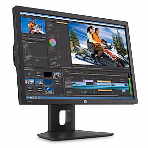 HP Z24i 24 Inch WideScreen 1920x1200 IPS LED-backlit LCD Monitor (D7P53A4) with USB Hub Monitor Black